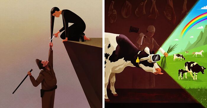 Artist Creates Thought-Provoking Illustrations On Modern Realities (37 ...