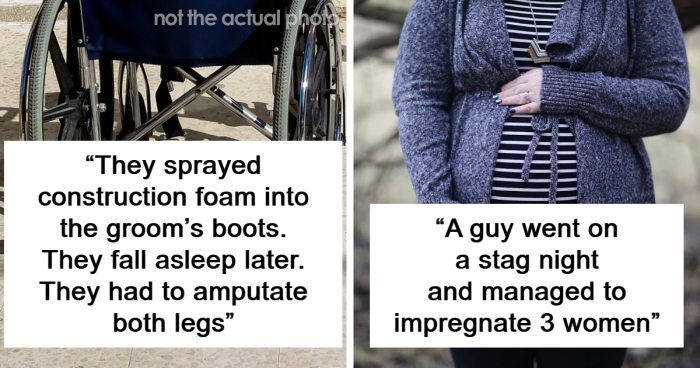 “What Was The Worst Or Craziest Thing You Saw At A Stag Or Bachelorette ...