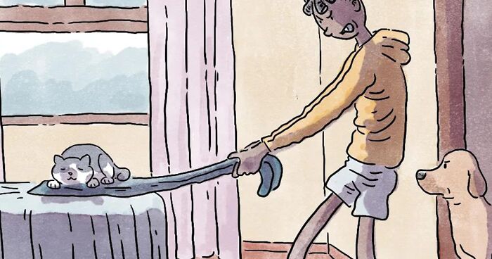 Emotional Comics About Life With A Dog And A Cat By Ademar Vieira (5 ...