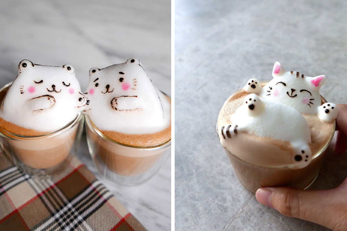 45 Captivating Sculptures And Drawings Made Entirely From Coffee Foam ...