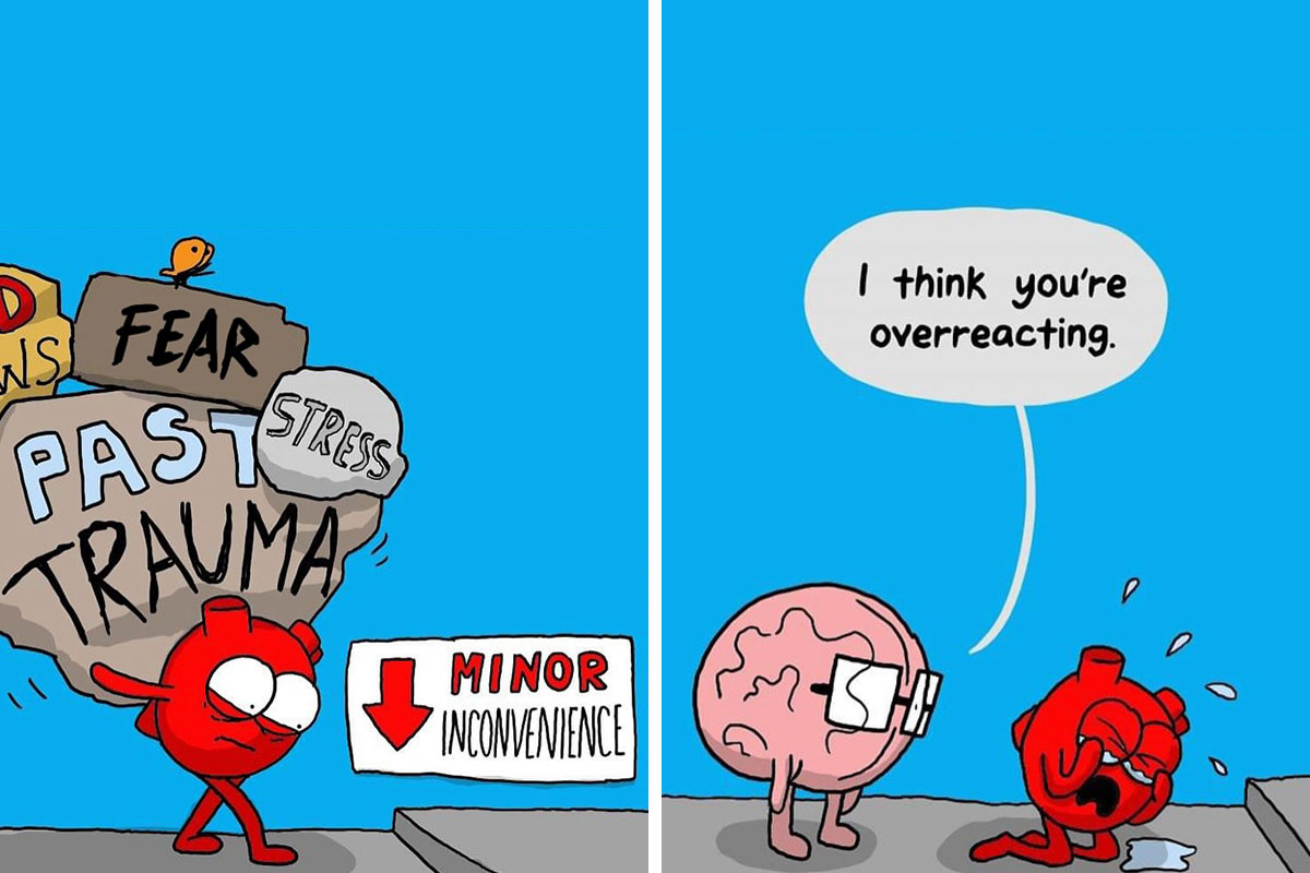 Artist Creates Comic Series About Human Organs Interacting With Each ...