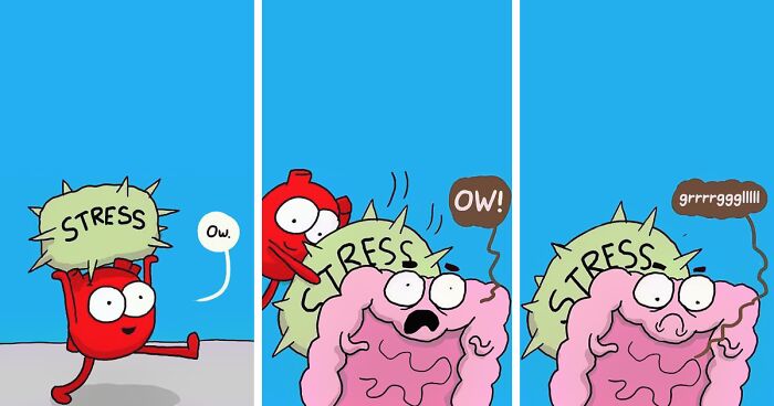 Artist Creates Comic Series About Human Organs Interacting With Each ...