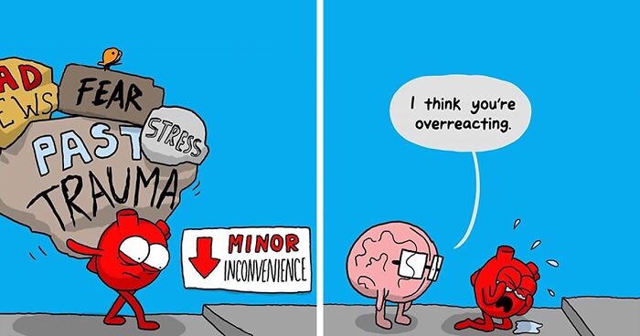 Artist Creates Comic Series About Human Organs Interacting With Each ...