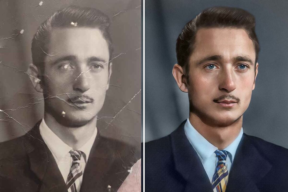 10 Examples Of Photo Restoration, Colorization, And Retouch Of ...