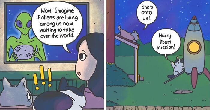 “Cat & Cat”: 25 Funny And Wholesome Comics About The Secret Life Of ...