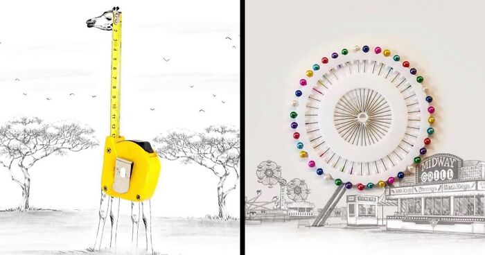 30 Creative Illustrations Transforming Everyday Objects Into Something ...