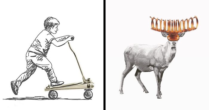 30 Creative Illustrations Transforming Everyday Objects Into Something ...