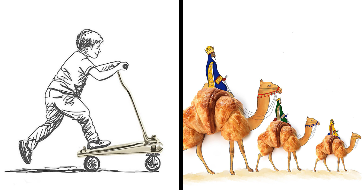 30 Creative Illustrations Transforming Everyday Objects Into Something ...