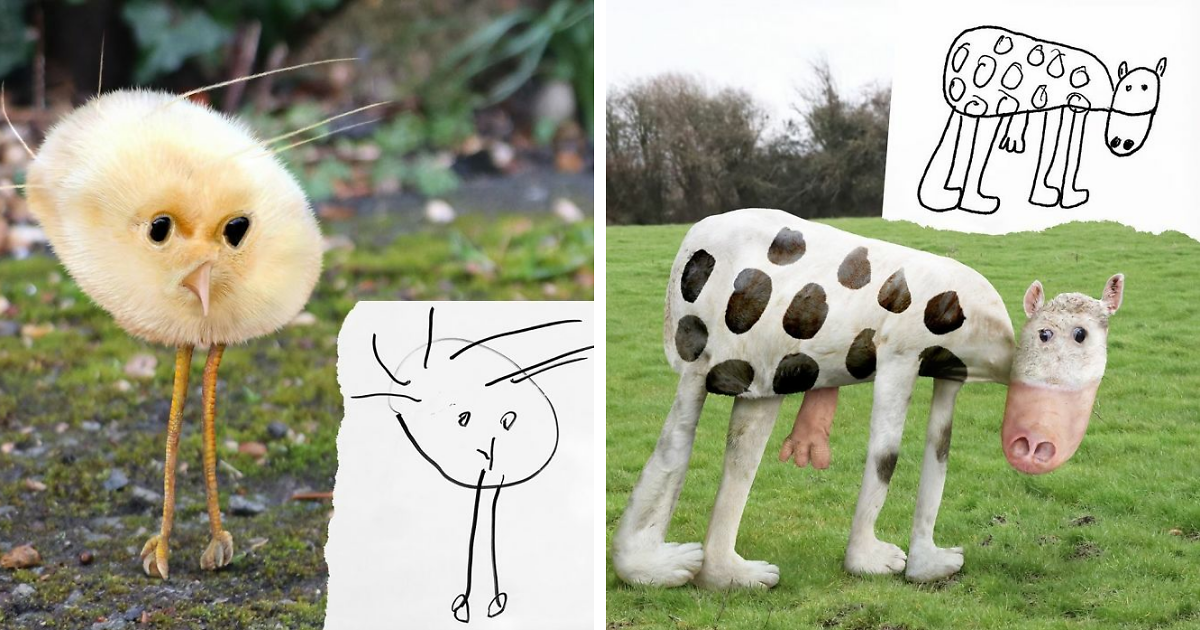 If Kids’ Drawings Were Real (31 Pics) | Bored Panda