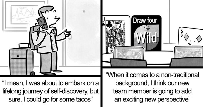 30 Black And White One-Panel Comics By A Talented Cartoonist | Bored Panda