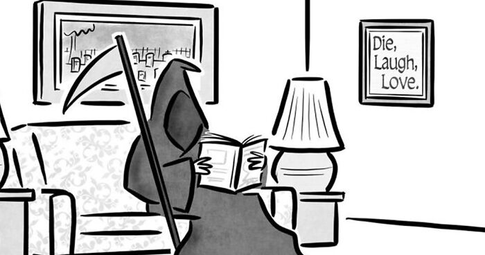 30 Black And White One-Panel Comics By A Talented Cartoonist | Bored Panda