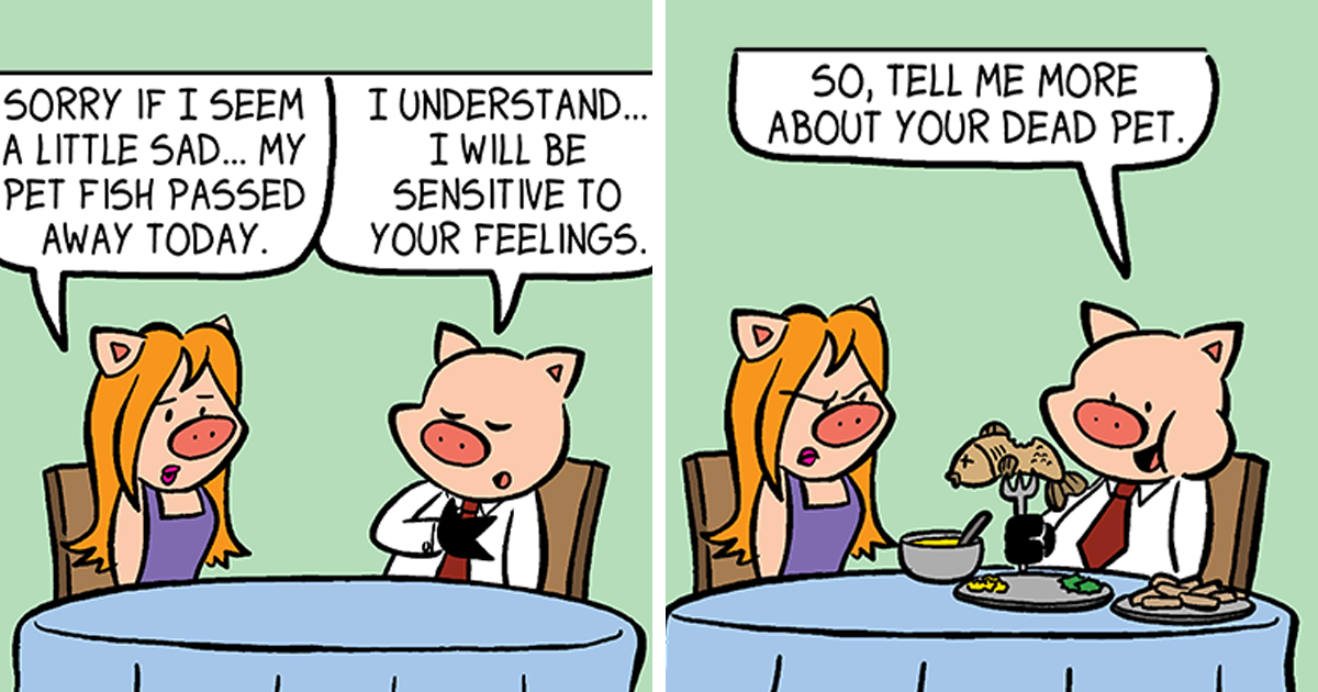 I Made 20 Comics Showcasing A Little Pig’s Dating Fails | Bored Panda