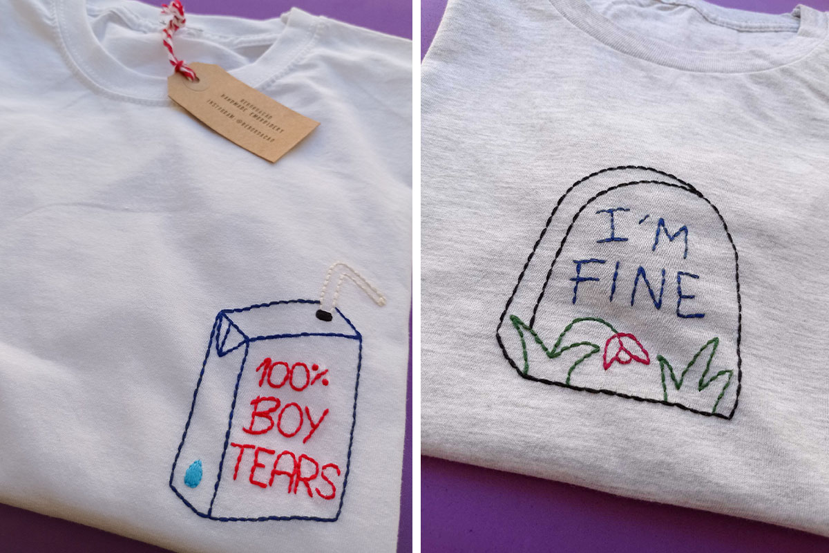 In A World Of Unethical Mass Production, We Rebel By Hand-Embroidering ...