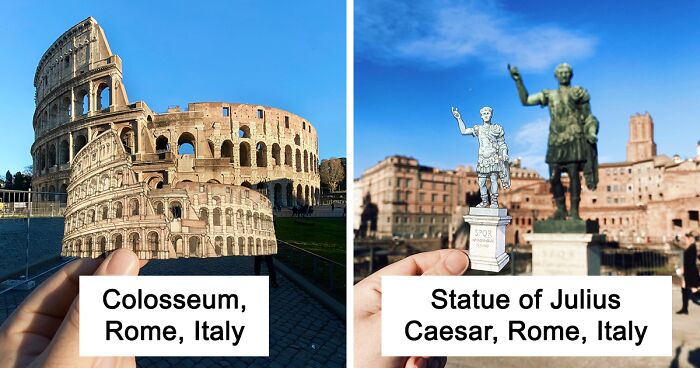 30 Pics Of Iconic Landmarks’ Illustrations Side By Side With Their Real ...