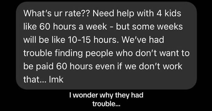 Nanny Shares Screenshots Of The Most Entitled Things Parents Have Asked ...