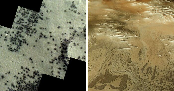 Mars Covered In Hundreds Of “Spiders” In Horrifying New Satellite ...