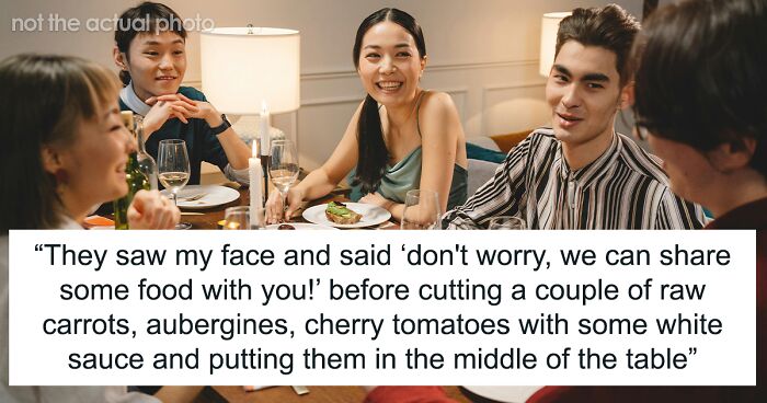 Woman Upset After Being Invited To Dinner Party Where She Was Served ...