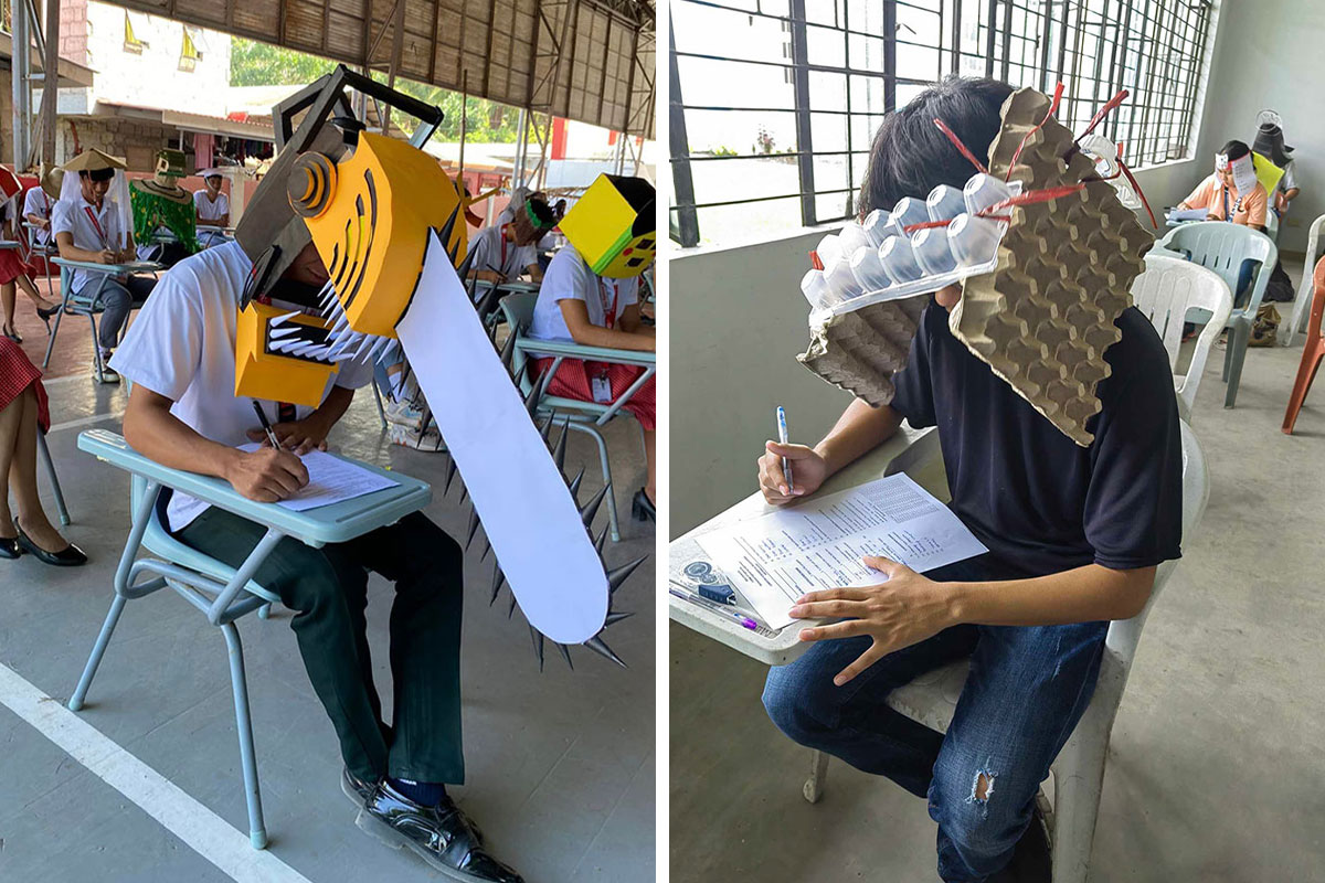 Students Go Viral For Their Anti-Cheating Hats, Professor Says The ...