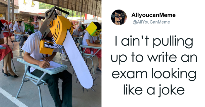 Students Go Viral For Their Anti-Cheating Hats, Professor Says The ...