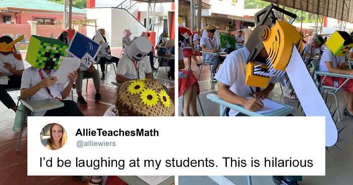 Students Go Viral For Their Anti-Cheating Hats, Professor Says The ...