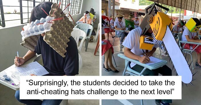 Students Go Viral For Their Anti-Cheating Hats, Professor Says The ...
