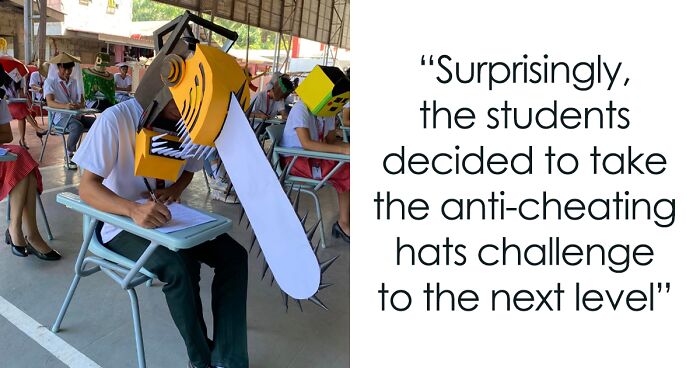 Students Go Viral For Their Anti-Cheating Hats, Professor Says The ...