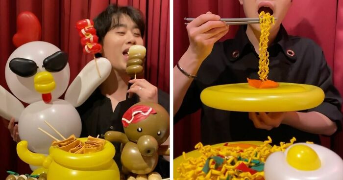 Korean Artist Jiwon Lee Crafts Stunning Balloon Food That Looks Good ...