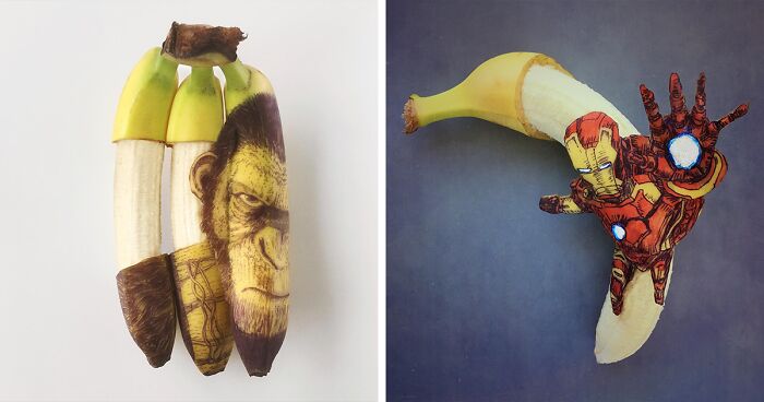 This Artist Transforms Bananas Into Popular Movie Characters, Animals ...