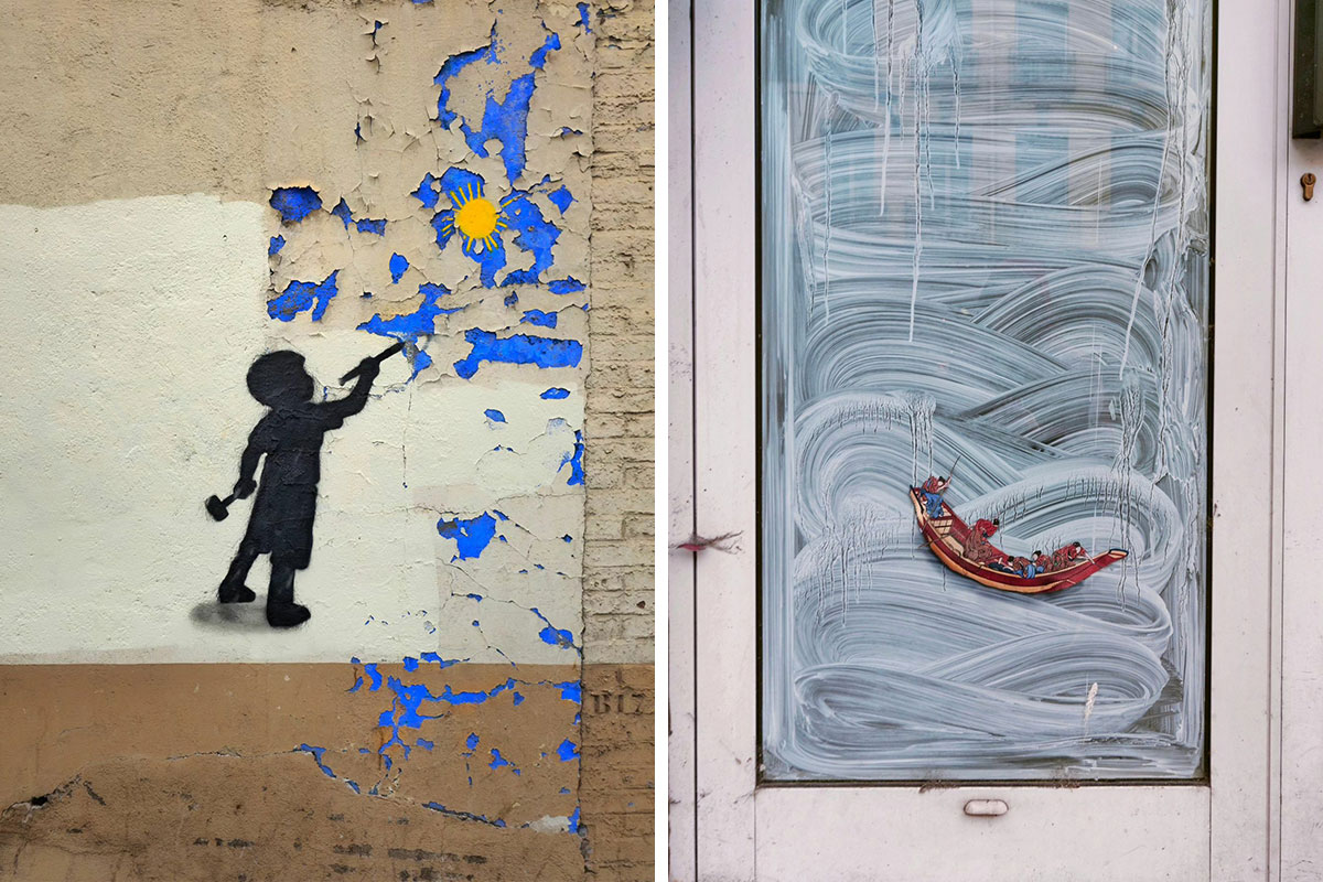 29 Humorous Street Art Pieces Incorporated Into The Streets By Oakoak ...