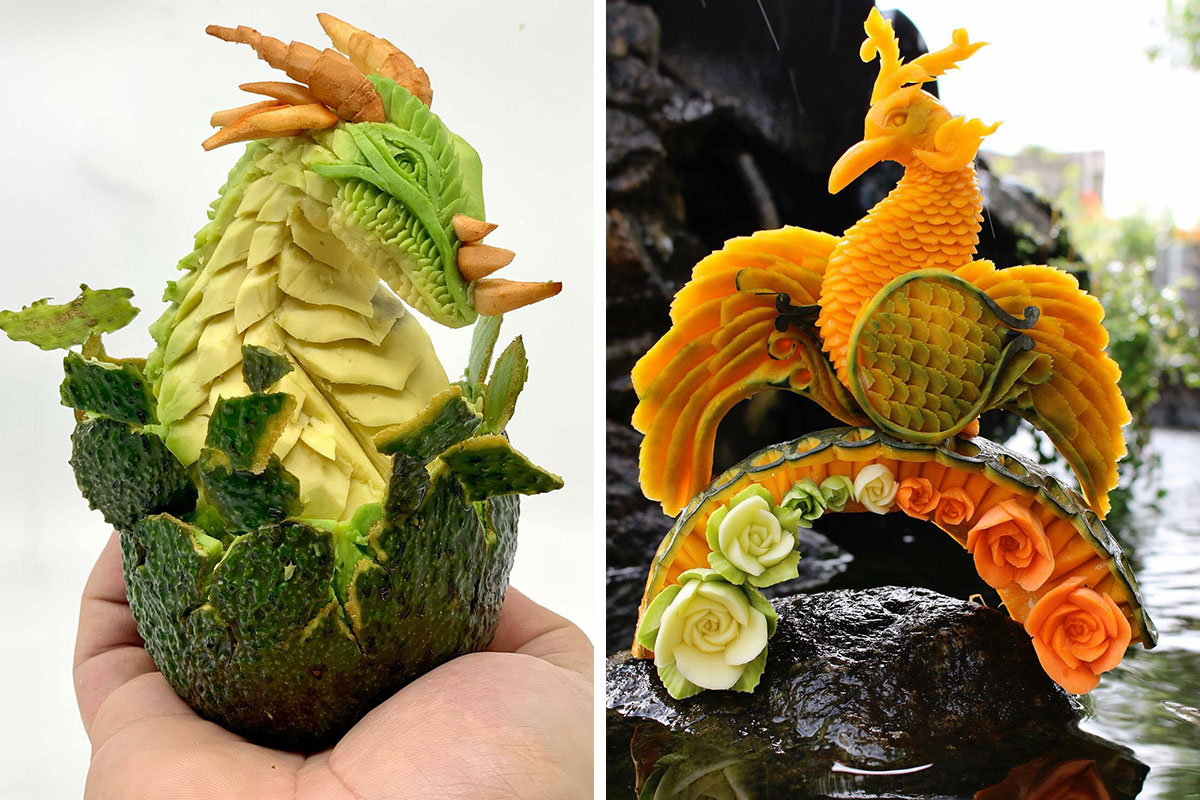 The Art Of Food Carving: 32 Mesmerizing Designs By World Champion ...