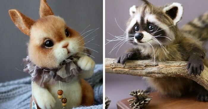 This Artist Makes Felted Wool Animals Through Needle Felting (21 New ...