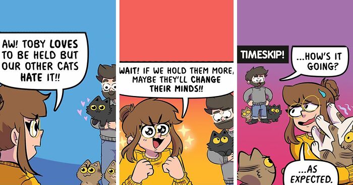 Love And Cats: 30 Hilariously Relatable Comics Inspired By This Artist ...