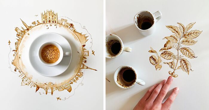 This Artist Creates Her Paintings Using Coffee, And Here Are Her 36 New ...