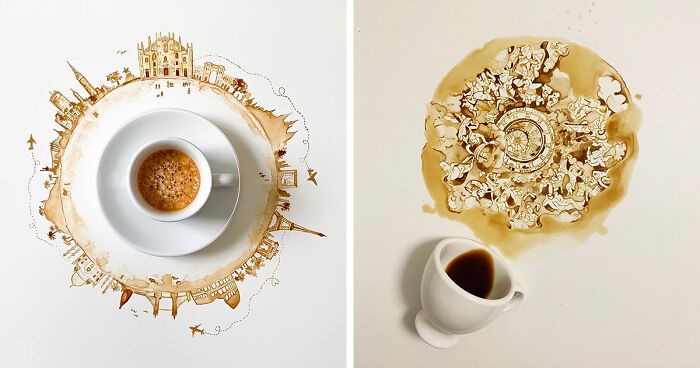 This Artist Creates Her Paintings Using Coffee, And Here Are Her 36 New ...
