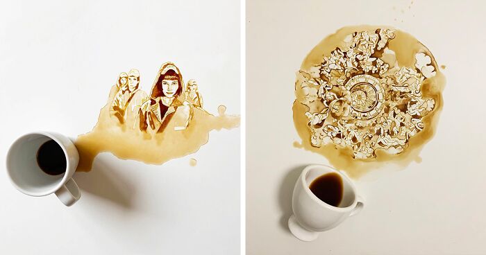 This Artist Creates Her Paintings Using Coffee, And Here Are Her 36 New ...