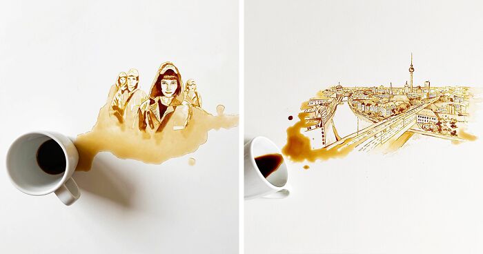 This Artist Creates Her Paintings Using Coffee, And Here Are Her 36 New ...
