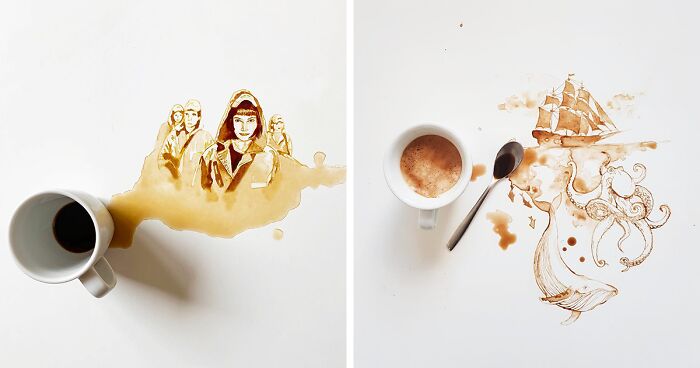 This Artist Creates Her Paintings Using Coffee, And Here Are Her 36 New ...