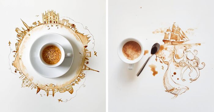 This Artist Creates Her Paintings Using Coffee, And Here Are Her 36 New ...