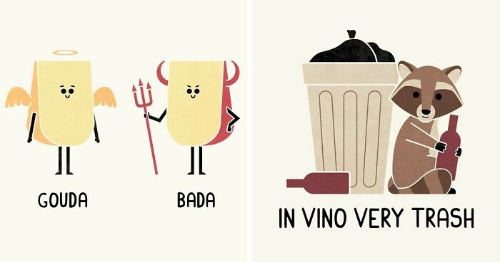 “On The Puntrary”: Teo Zirinis’ 33 Illustrations Of Puns And Their ...