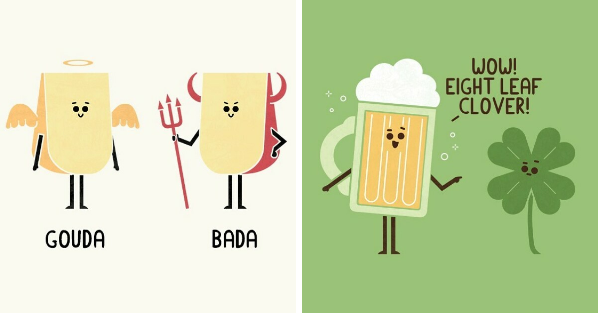 “On The Puntrary”: Teo Zirinis’ 33 Illustrations Of Puns And Their ...