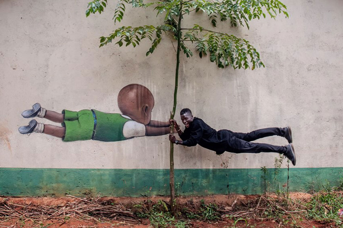 Artist Transforms Boring Buildings And Walls By Creating Spectacular ...