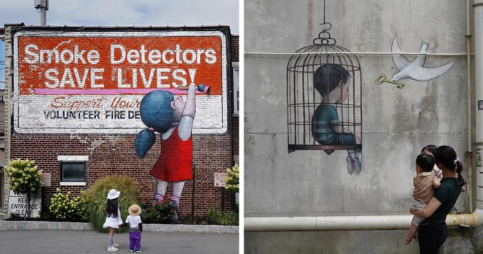 Artist Transforms Boring Buildings And Walls By Creating Spectacular ...
