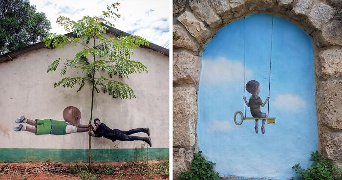 Artist Transforms Boring Buildings And Walls By Creating Spectacular ...