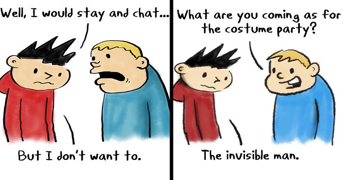Living As An Introvert: My 30 Comics About Social Struggles | Bored Panda
