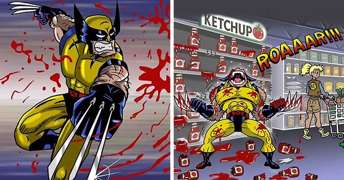 Funny Situations Superheroes Face When No One’s Watching In 26 New ...