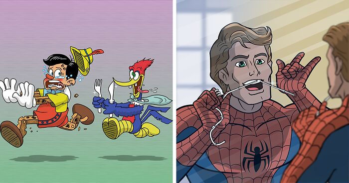 Funny Situations Superheroes Face When No One’s Watching In 26 New ...