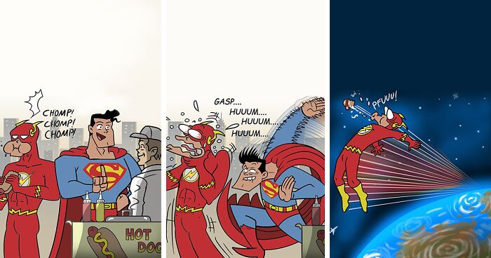 Funny Situations Superheroes Face When No One’s Watching In 26 New ...
