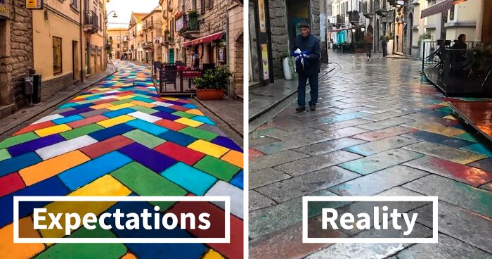 30 Comparisons Of What Famous Travel Locations Actually Look Like In ...
