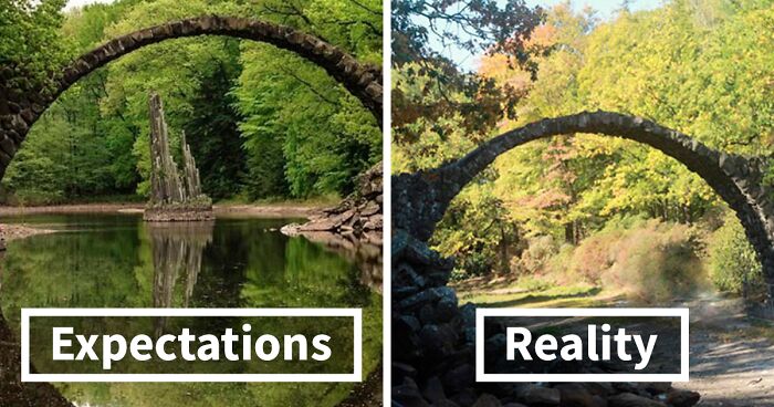 30 Comparisons Of What Famous Travel Locations Actually Look Like In ...