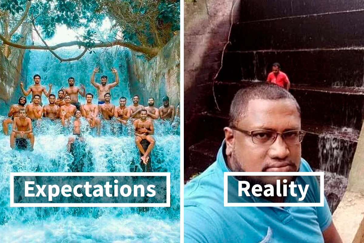 30 Comparisons Of What Famous Travel Locations Actually Look Like In ...